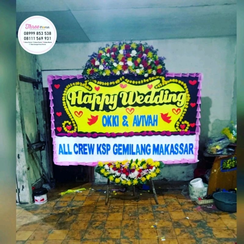 Jual bunga papan ucapan / bunga papan ucapan / bunga papan hadiah ...