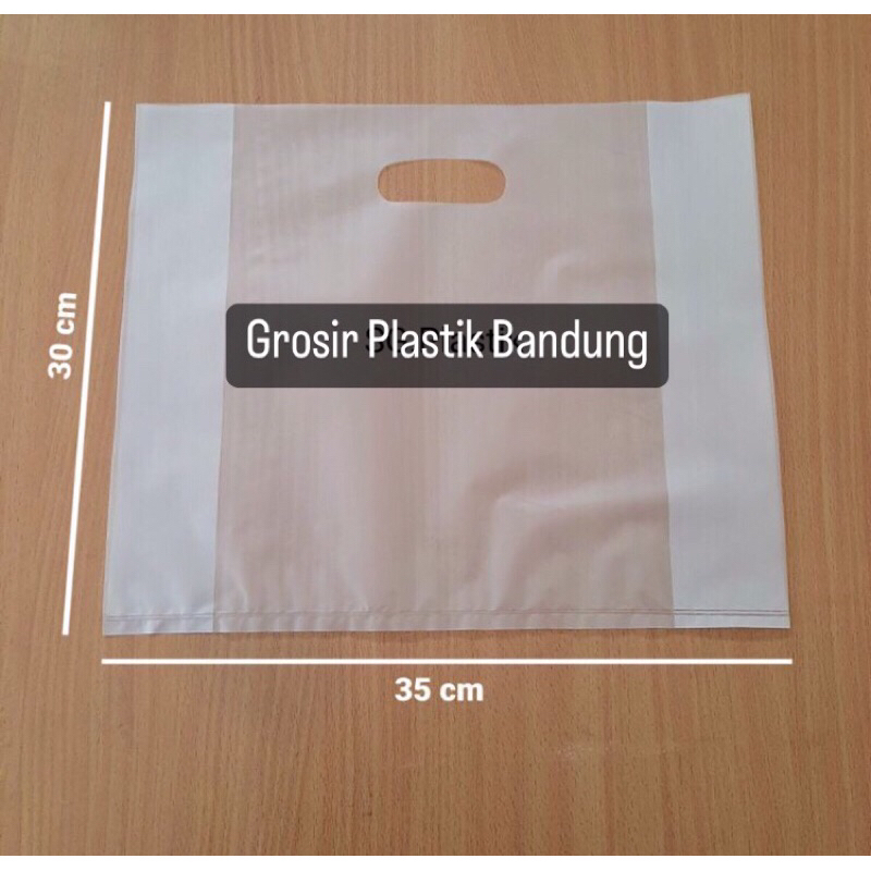 Jual Kantong Plastik HD Bening 35x30x045 Lipat 5cm | Shopee Indonesia