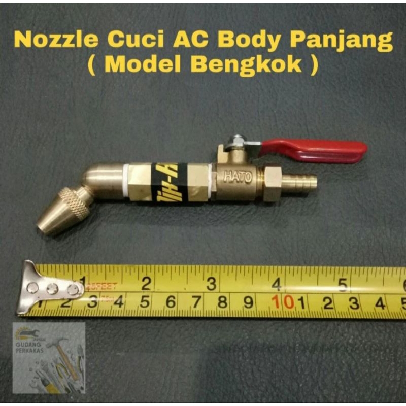 Jual Nosel Cuci AC Body Panjang Kepala Bengkok - Nozzle Jet Cleaner ...