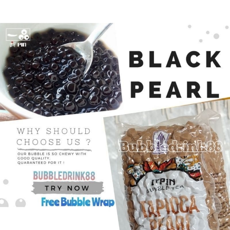 Jual BOBA PEARL ORIGINAL/Tapioca Pearls 1kg - bubble ITPIN TERMURAH ...