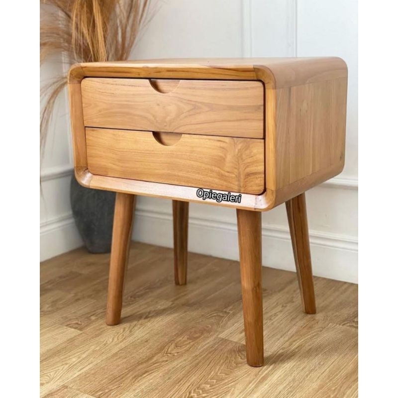 Jual Meja Nakas Minimalis Meja Kamar Tidur Laci 2 aestetic | Shopee ...