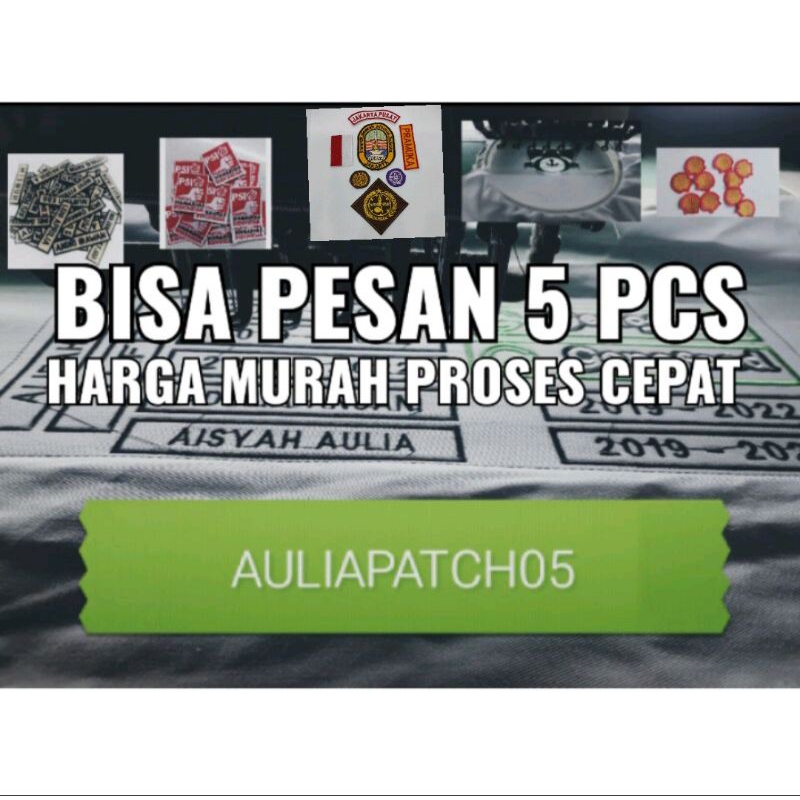 Jual LOGO BORDIR/EMBLEM TEMPEL CUSTOM MIN 5 PCS | Shopee Indonesia