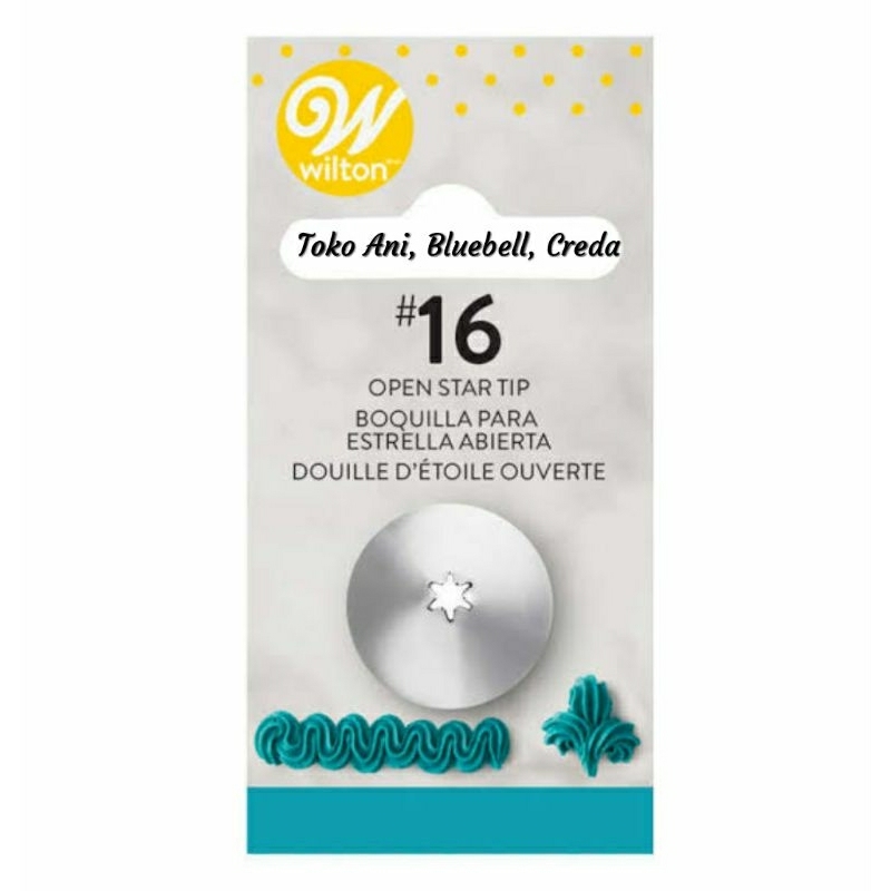 Jual Wilton standard open star tip #16 / Wilton spuit bintang no.16 ...
