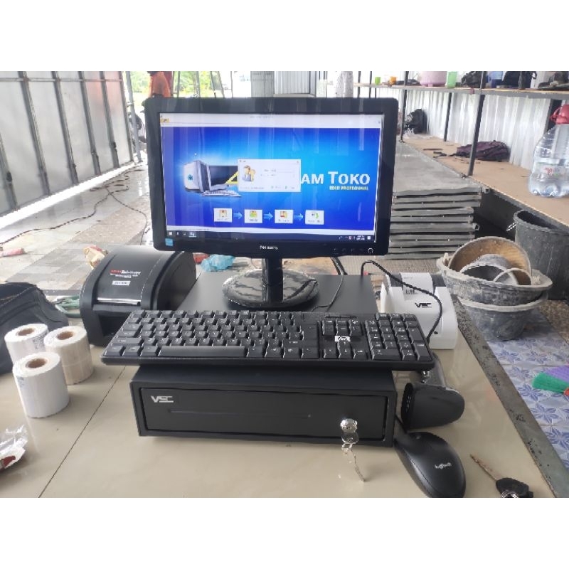 Jual Komputer Kasir Paket Lengkap Siap Pakai i core 3 ssd + hdd | Shopee Indonesia