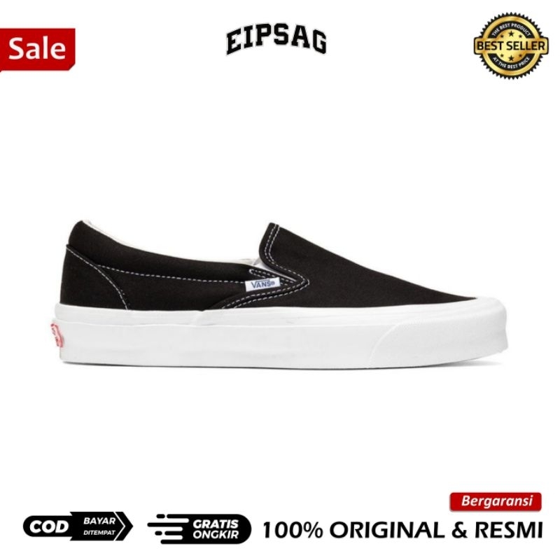 Jual Vans Vault OG SS 2020 Slip On LX Black True White RESMI ORIGINAL ...