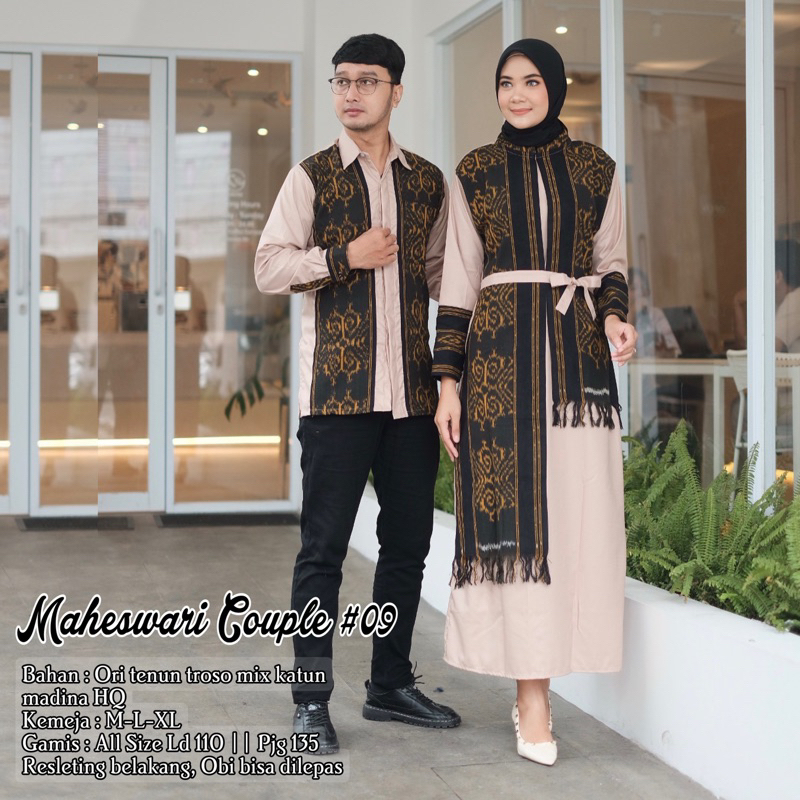 Jual Couple Baju Tenun bahan Ori Tenun Troso Maheswari Couple baju ...