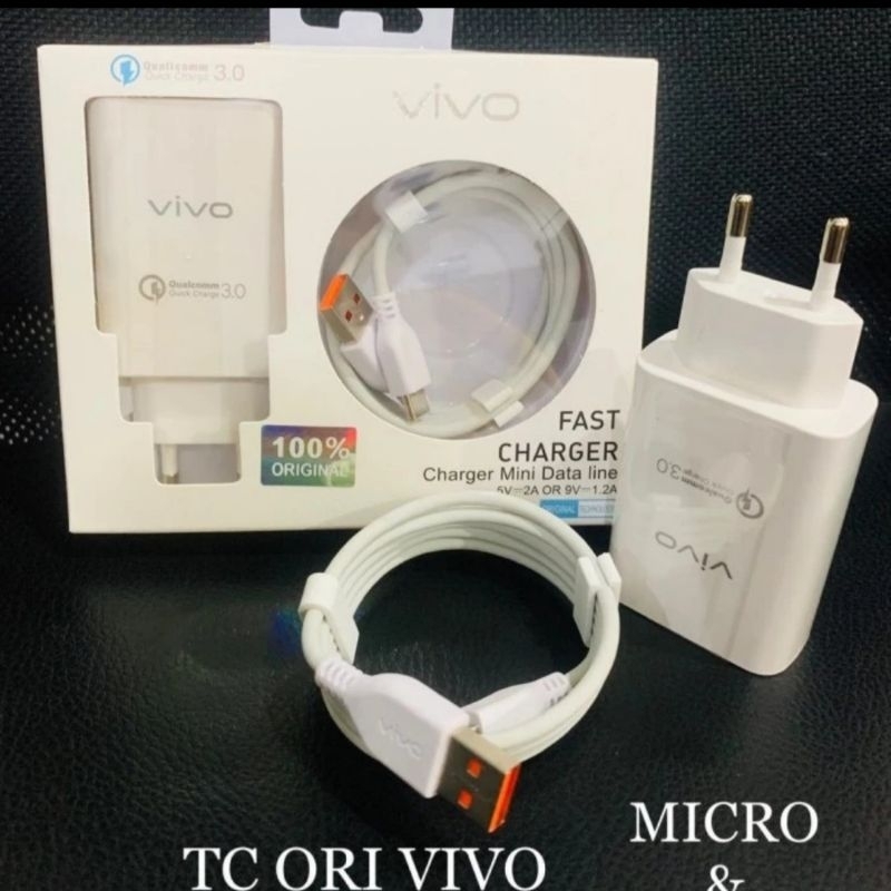 Jual Charger VIVO Z1 Pro X21 Original Fast Charging Micro USB Charger Carger VIVO Micro USB ...