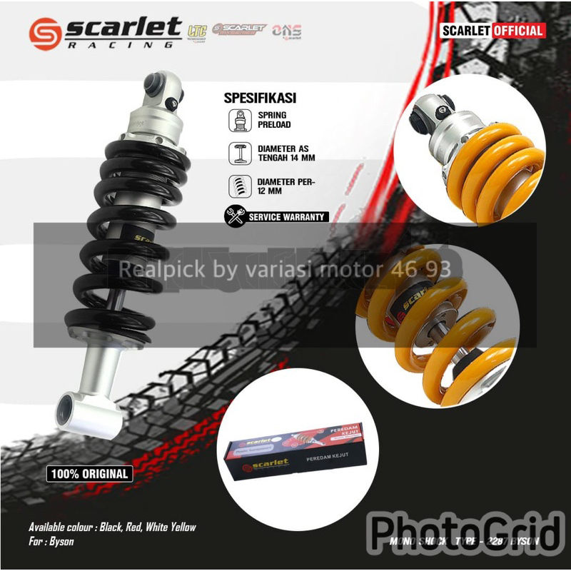 Jual Shock Byson Scarlet Original / Monoshock Shockbreaker Byson Old ...