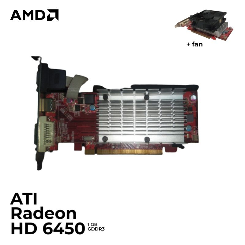 Jual VGA AMD ATI Radeon HD 6450 1GB GDDR5 64-Bit | Shopee Indonesia