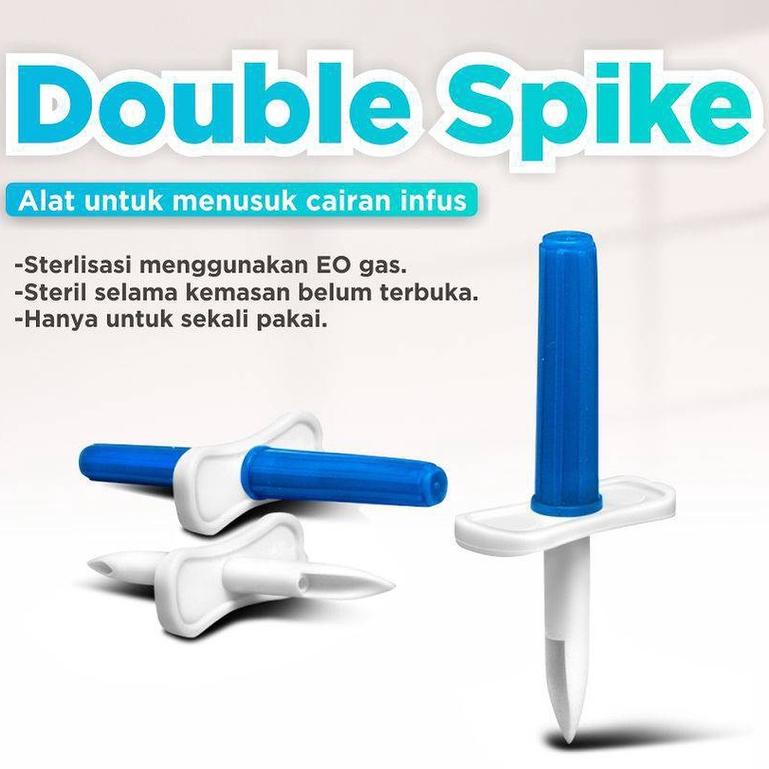 Jual Onemed Double Spike / Alat Penusuk Botol Cairan Infus | Shopee ...