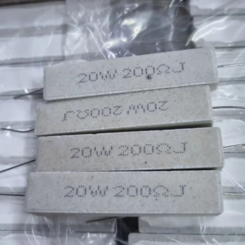 Jual Resistor 20w 200ohm 200 ohm 20watt 200r 200j 20 w watt | Shopee ...