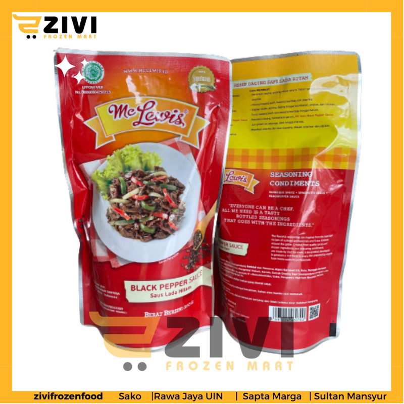 Jual MC lewis Black pepper sauce 310g / saus lada hitam / saos ...