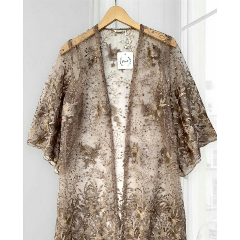 Jual Flower Long outer Brokat / outer brukat / baju kondangan / Ajmala ...