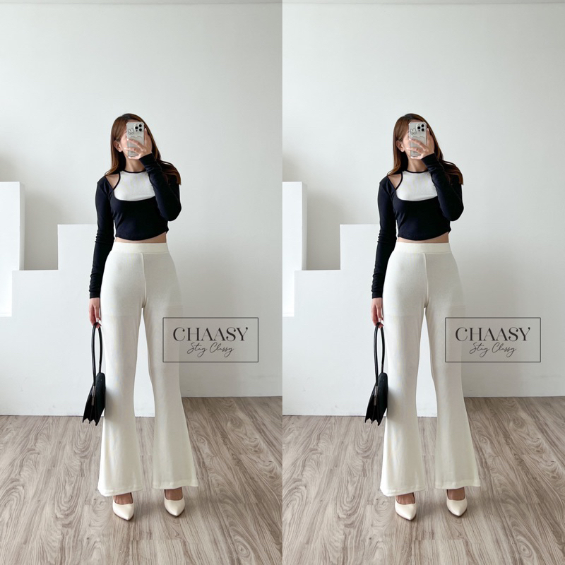 Jual LEXY KNIT CUTBRAY PANTS | Shopee Indonesia