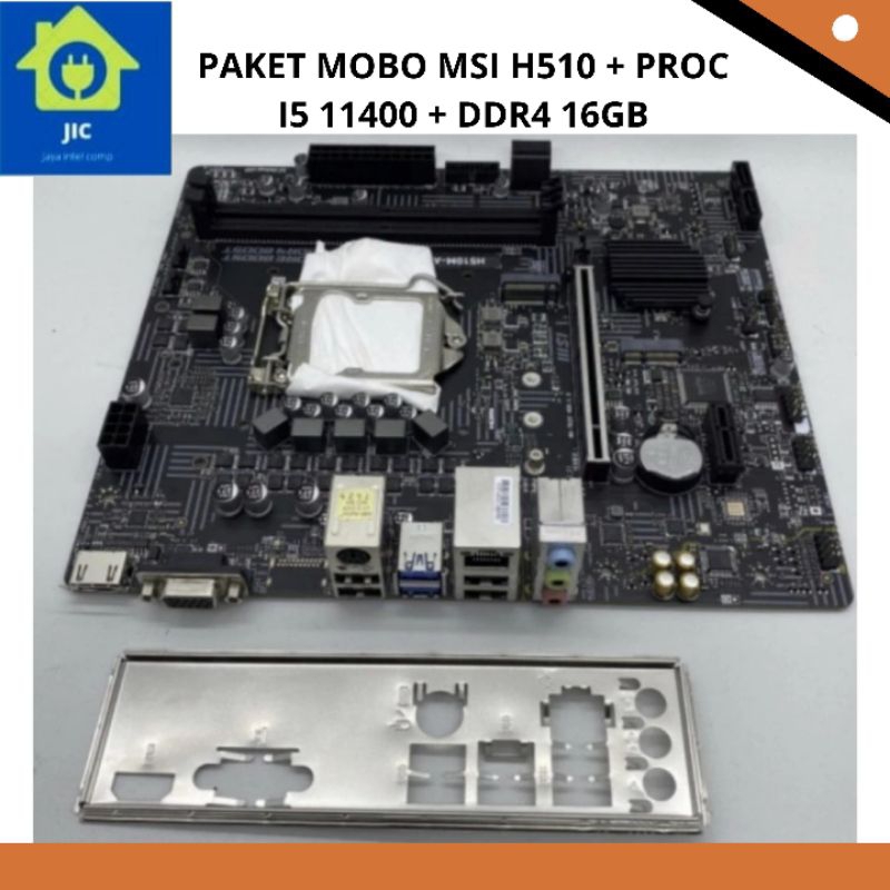 Jual PAKET MOBO MSI H510 + PROC I5 11400 + DDR4 16GB | Shopee Indonesia