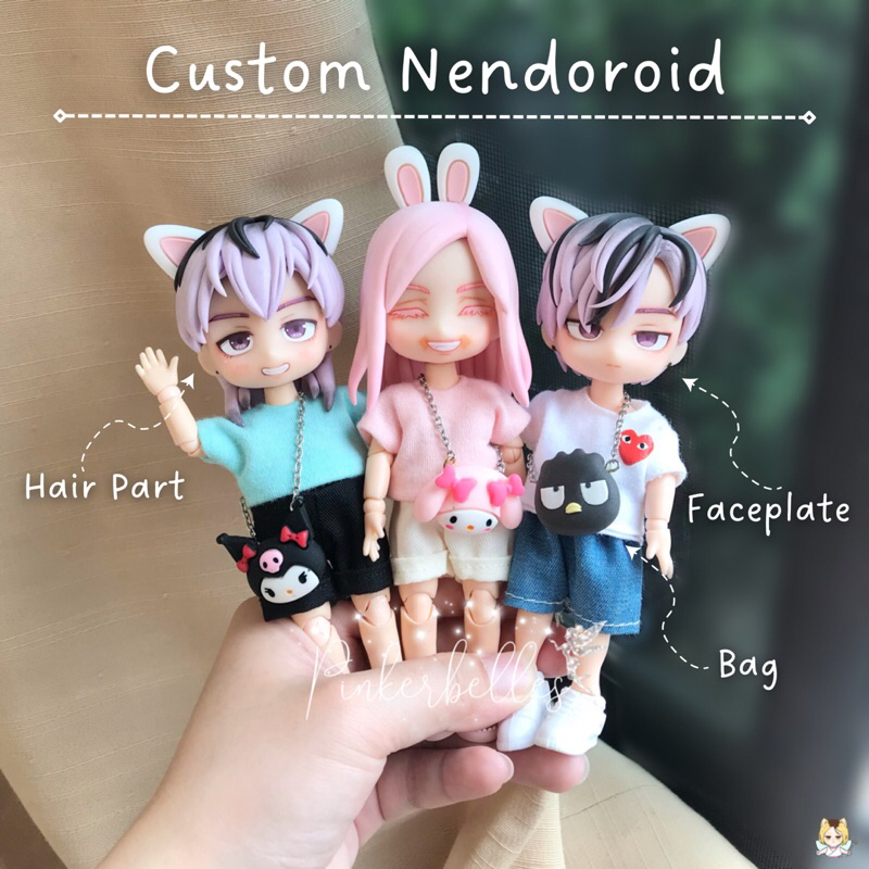 Jual Custom Faceplate Nendoroid by Pinkerbelles - Face hair part nendo ...