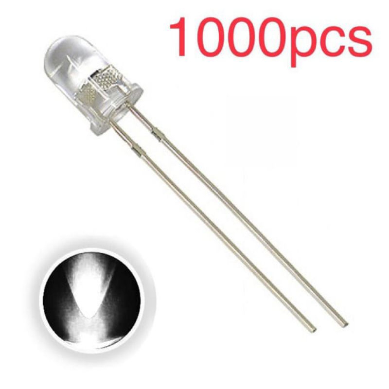 Jual Lampu led 5mm Putih nyala Putih 10pcs | Shopee Indonesia