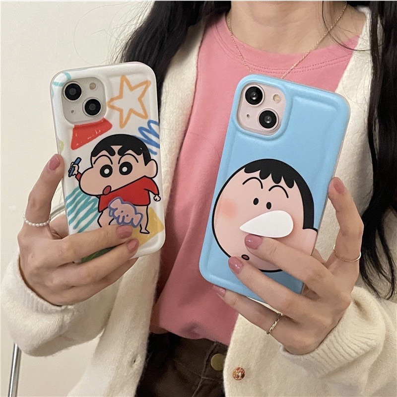 Jual case BOOCHAN SINCHAN POPSOCKET & AIRPDOS IMPORT PREMIUM CASE ...
