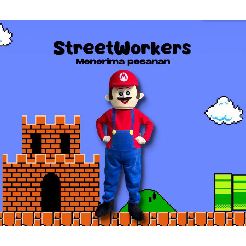 Jual KOSTUM BADUT KARAKTER SUPER MARIO | Shopee Indonesia