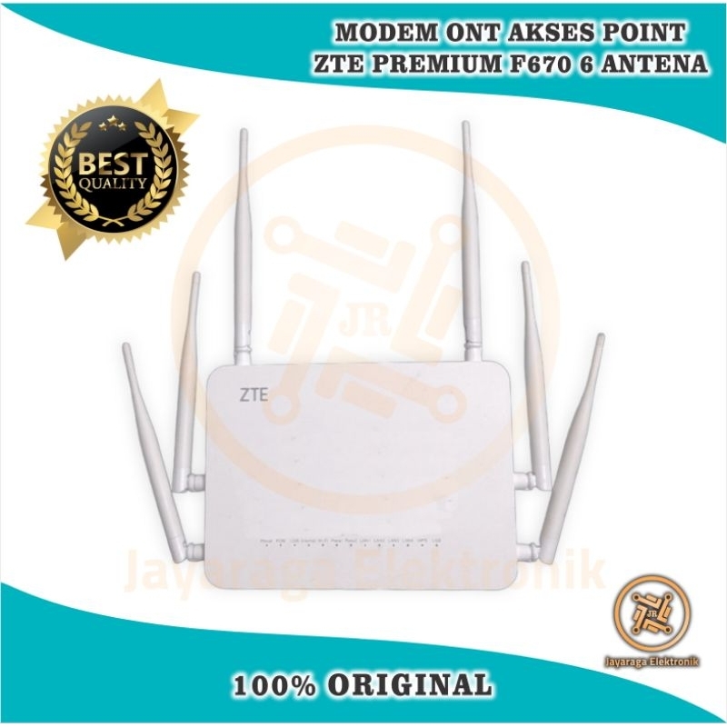 Jual Modem ONT ZTE F670 Premium Dual Band 2.4 dan 5G Antena 6 FO Port ...