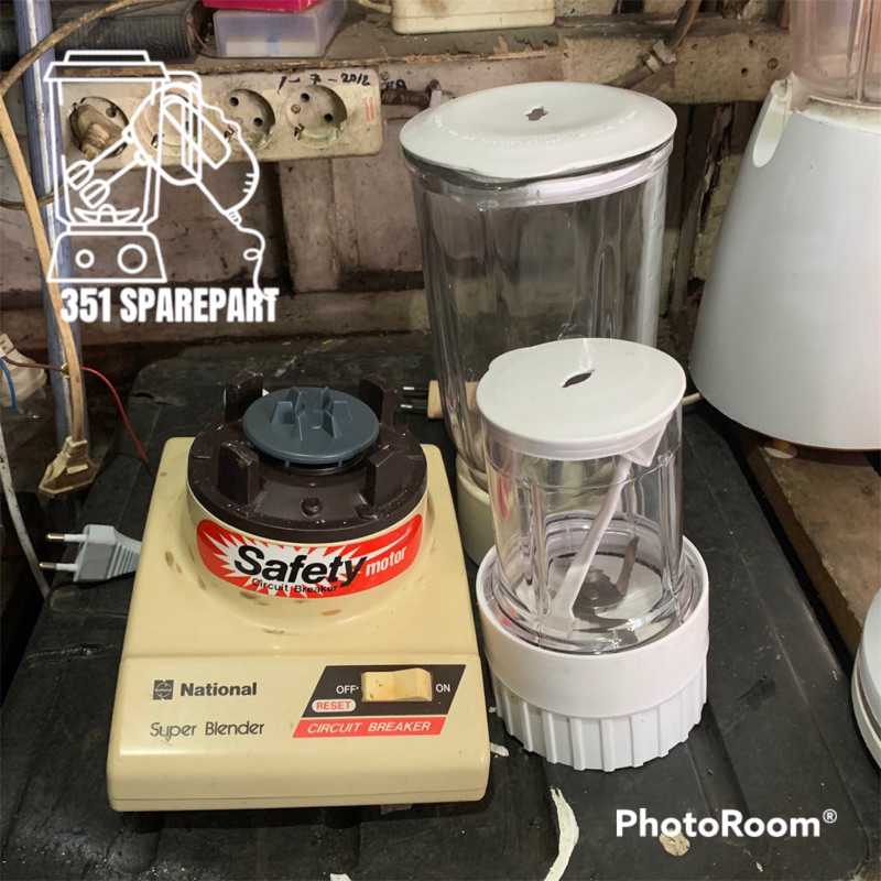 Jual blender national lama produk jepang set gelas jus dan coper bumbu ...