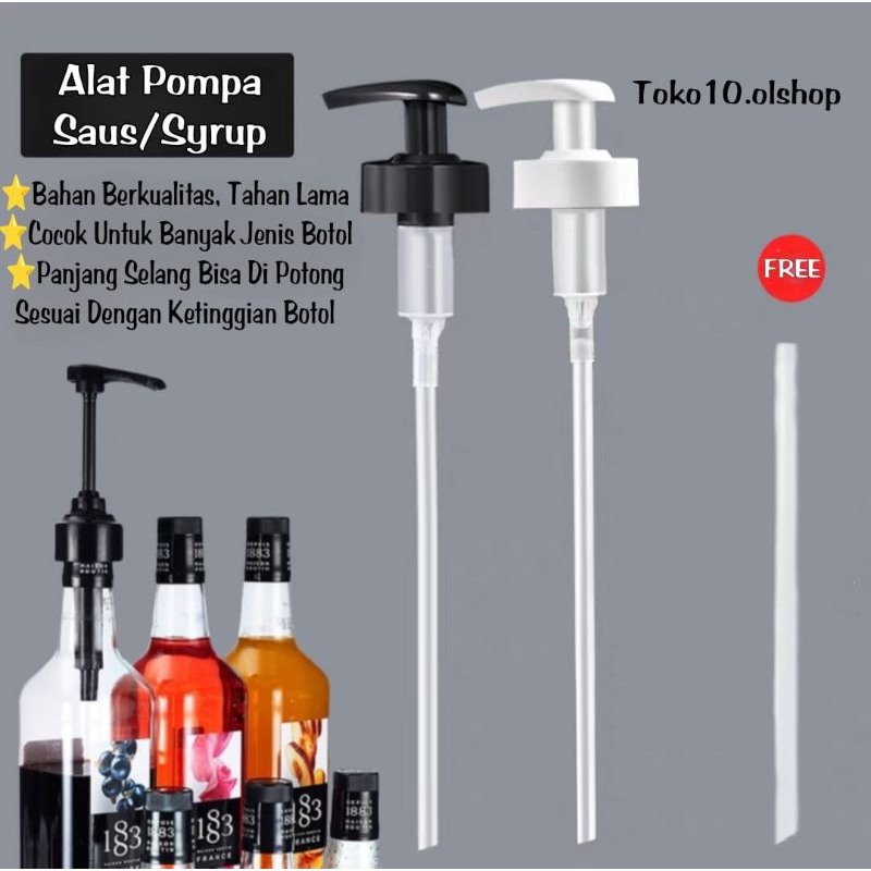 Jual Pompa Botol Syrup /Syrup Bottle Pump/Pompa Sirup Marjan Tofin ...