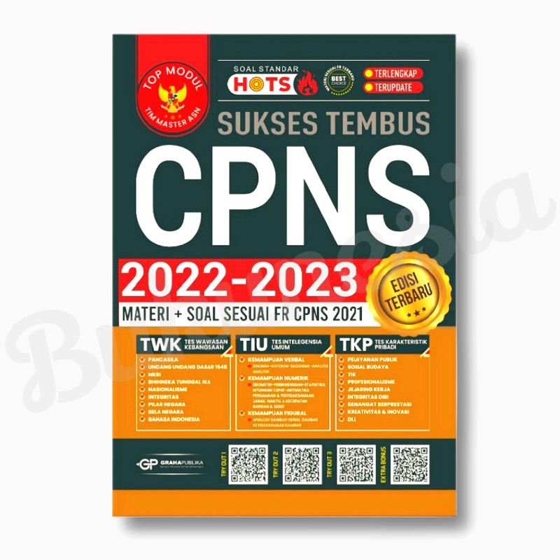 Jual BUKU SUKSES TEMBUS CPNS 2023 TIU TWK TKP EDISI TERBARU MATERI SOAL ...