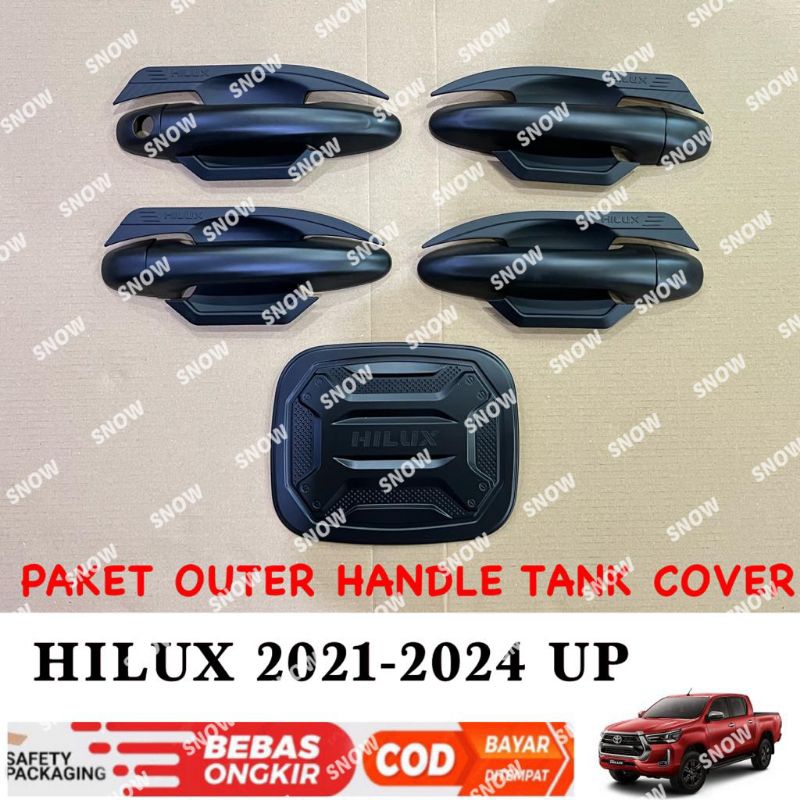 Jual Paket Outer Handle Tank Cover All New Hilux 2021 2022 2023 2024 ...