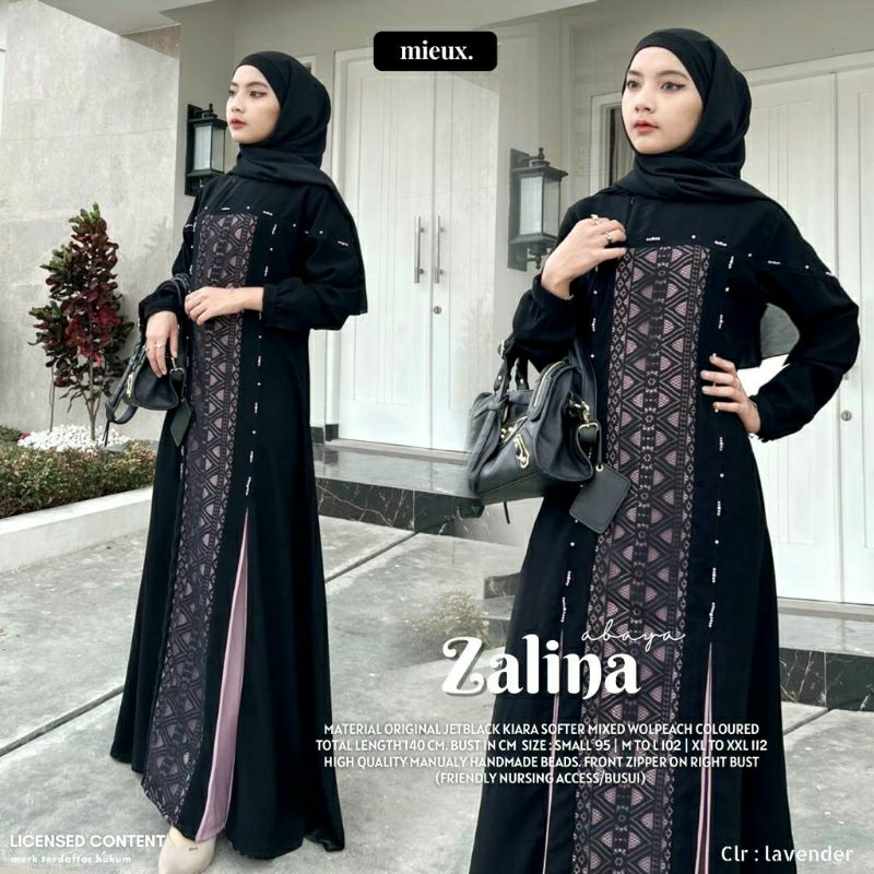 Jual Gamis Lebaran Terbaru Zalina Nourah Gamis Turkey Original Mieux ...