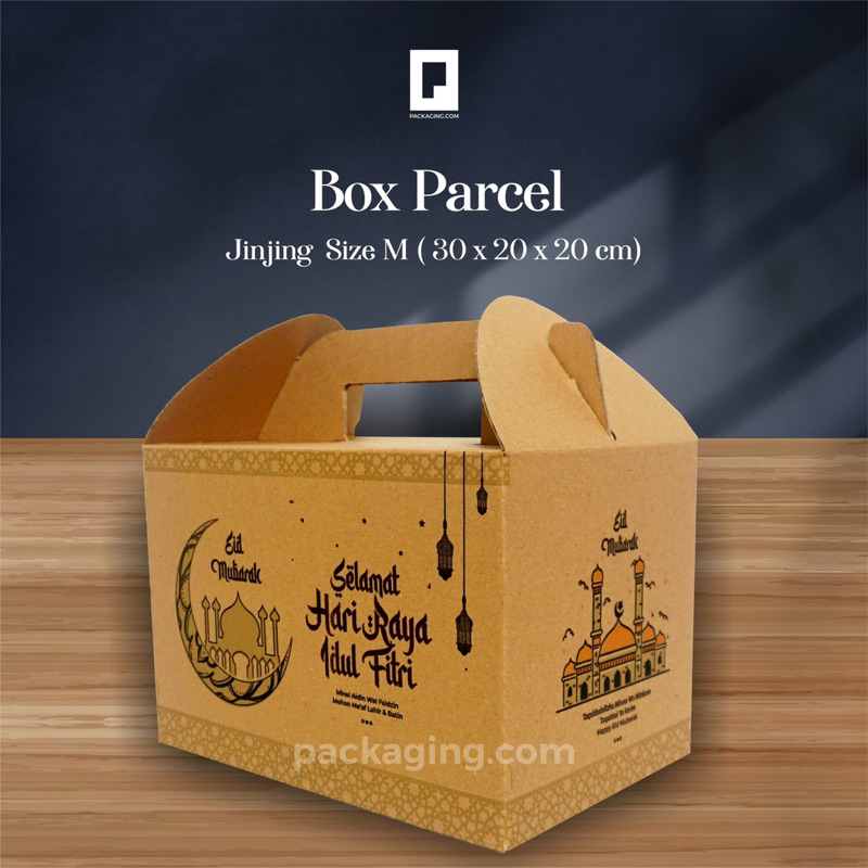 Jual Box Parcel Jinjing uk 30x20x20 size M/Dus Parcel | Shopee Indonesia