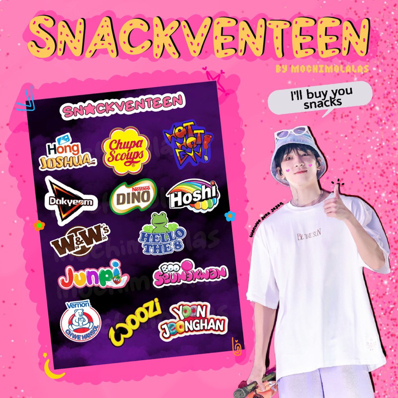 Jual Sticker SnackVenTeen by Mochimolalas Seventeen | Shopee Indonesia