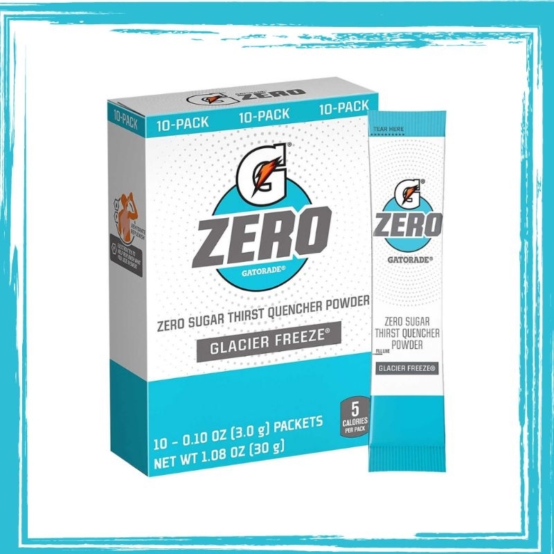 Jual Gatorade G Zero Powder 10 Sachet. Glacier Freeze | Shopee Indonesia