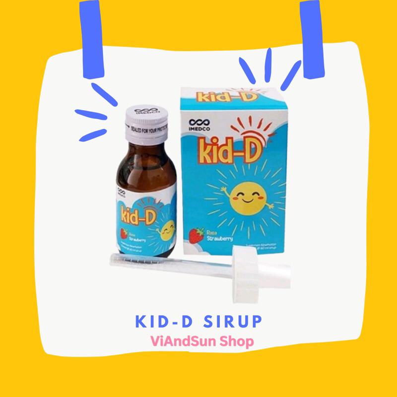 Jual Kid-D Kid D - Vitamin D3 400 IU Anak Strawberry Sirup Kids 60 ml ...