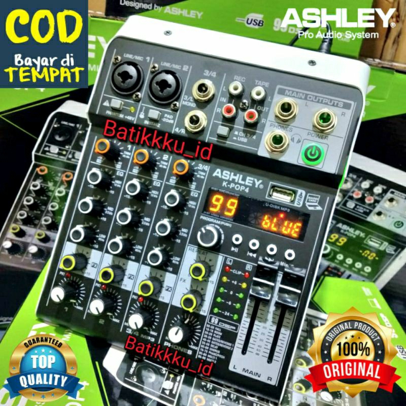 Jual MIXER ASHLEY KPOP 4 K POP 4 KPOP4 K POP4 4CH ORIGINAL Bluetooth ...