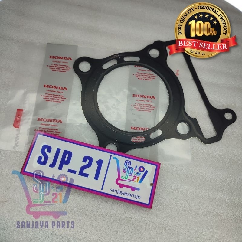 Jual (2pcs) paking gasket head cylinder honda pcx 160 original kode ...