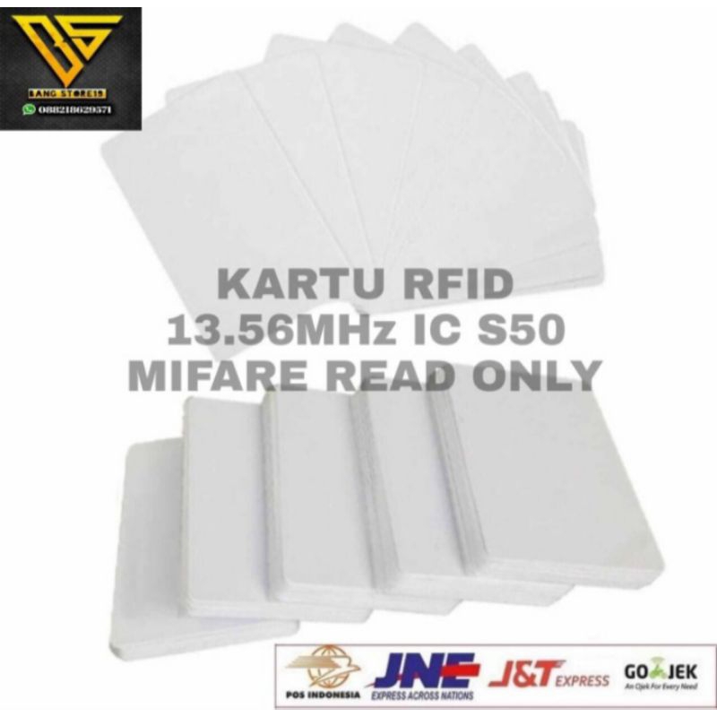 Jual Kartu RFID 13.56MHz IC S50 NFC Card Mifare Read Only | Shopee ...