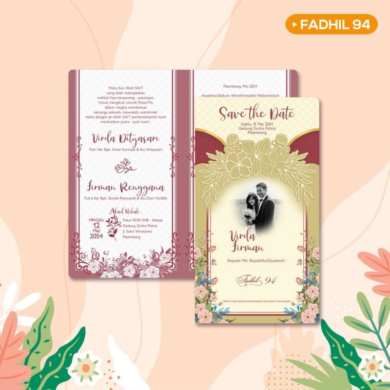 Jual Blangko Undangan Seri Fadhil 94 | Shopee Indonesia
