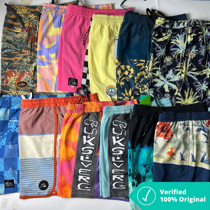 Jual [BISA BAYAR DITEMPAT] BOARDSHORT QUIKSILVER SIZE M ORIGINAL 100% Volley ( celana surfing ...