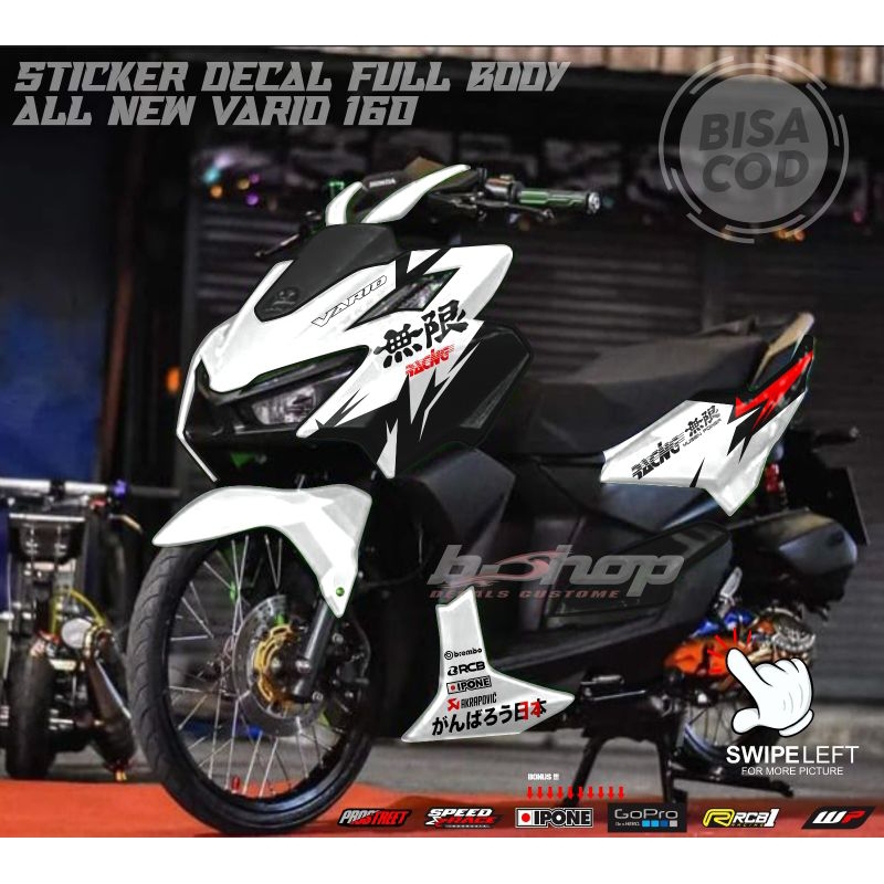 Jual sticker decal full body Honda Vario 160 motif grafis Mugen power ...