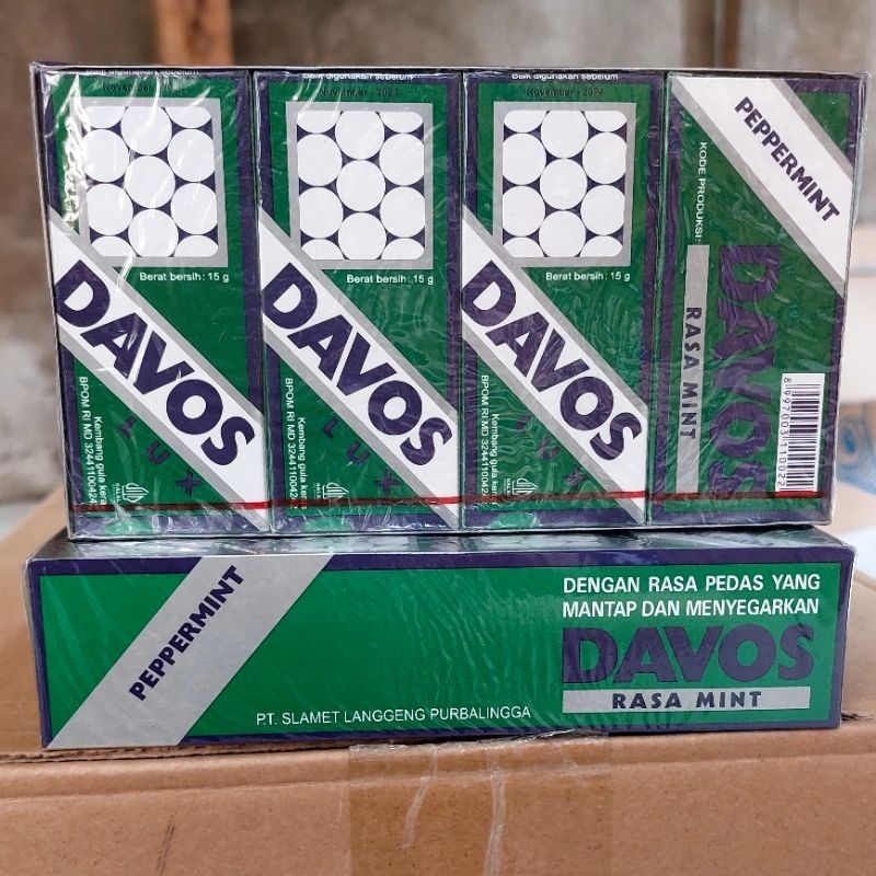 Jual Davos permen jadul rasa peppermint / mint isi 20pak | Shopee Indonesia