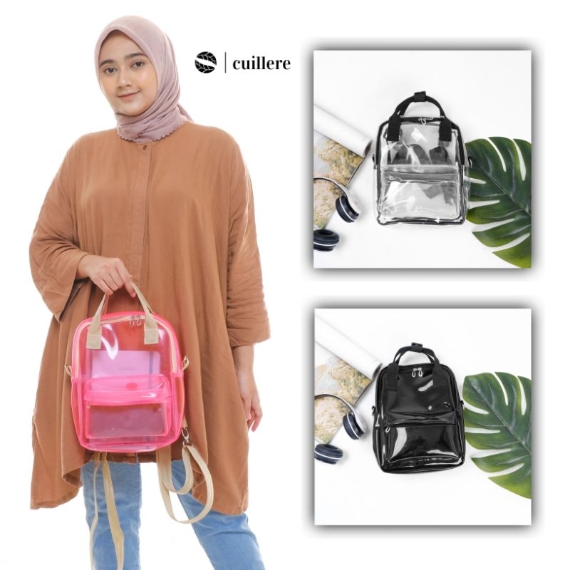 Jual Tas pvc 3 in 1 /Tas ransel transparan 3 in 1/ Sling PVC bag ...
