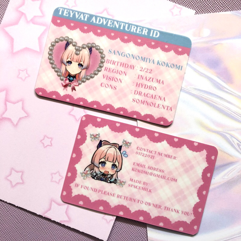 Jual genshin impact card id / teyvat adventurer id ♡ | Shopee Indonesia