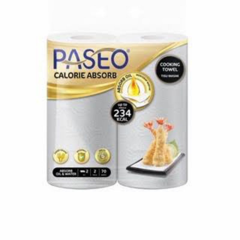 Jual Tissue Paseo Calorie Absorb Cooking Towel 2 rolls 70 sheets | Shopee Indonesia