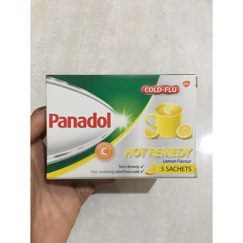 Jual Panadol Cold & Flu Hot Remeday Lemon Flavour 5 Sachet | Shopee ...