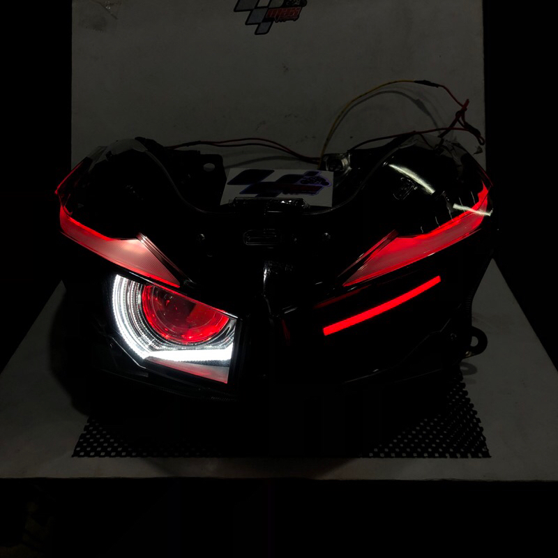 Jual CUSTOM BILED AES 2.5 VARIO 150 new devil rgb bluetooth | Shopee ...