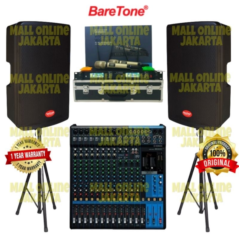 Jual Paket Baretone 15 Inch Max 15H Speaker aktif mic sennheiser sound ...