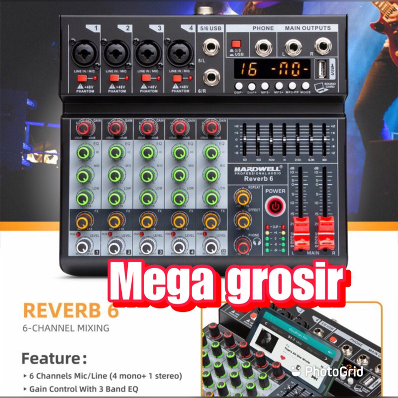 Jual mixer audio wisdom M-LIVE 8 MIXER 8 CHANENEL soundcard original | Shopee Indonesia