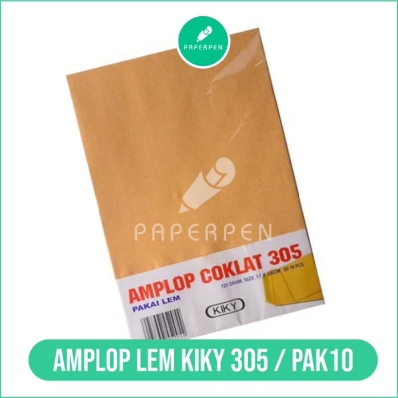 Jual Amplop Coklat Lem Kiky 305/Amplop Kertas Coklat | Shopee Indonesia