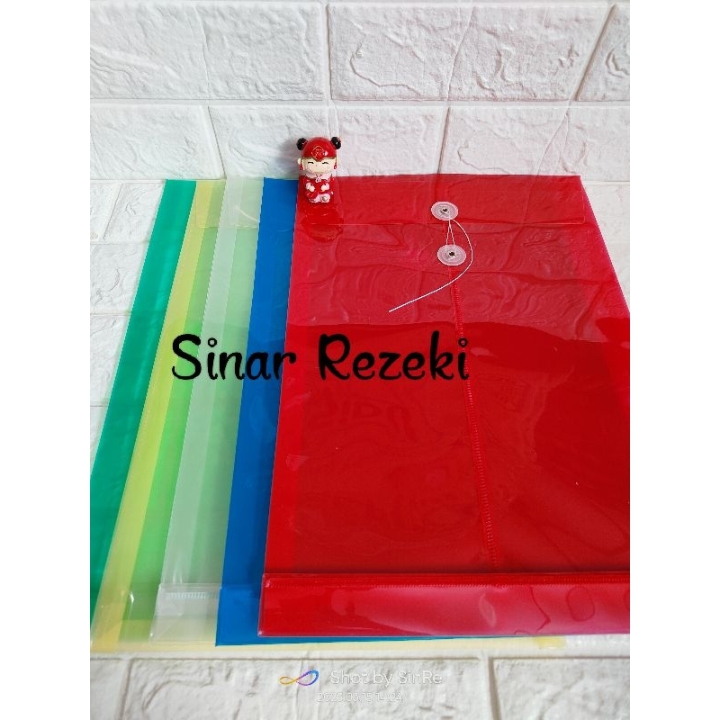 Jual 12 buah!! Map plastik tali/map tali/map file tali/map plastik tali ...