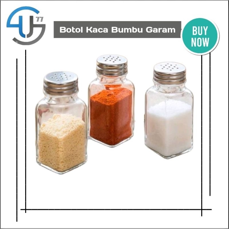 Jual US076 Botol Kaca Bumbu Garam Merica Lada Cabe Rempah By Toko Haji ...